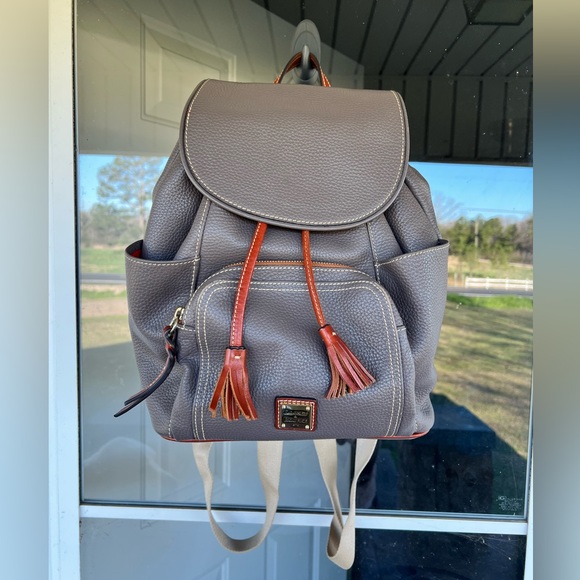 Dooney & Bourke | Bags | Dooney Burke Leather Backpack With Dust Bag ...